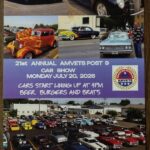 21st Annual AMVETs Post 9 Car Show | July 20, 2026 - Dude Walker's Car ...